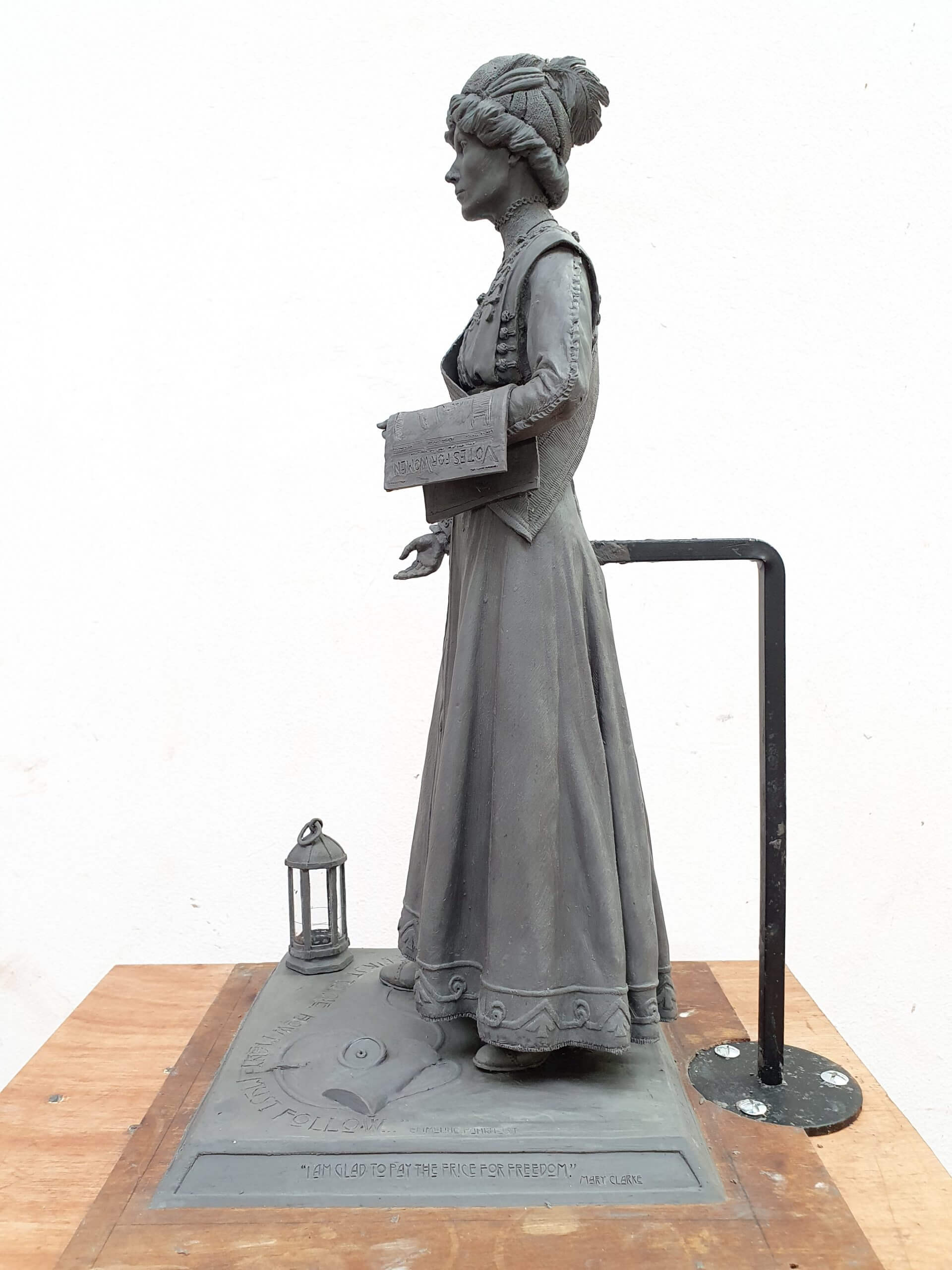 Denise Dutton Completes Plaster Line Maquette – Mary Clarke Statue Appeal